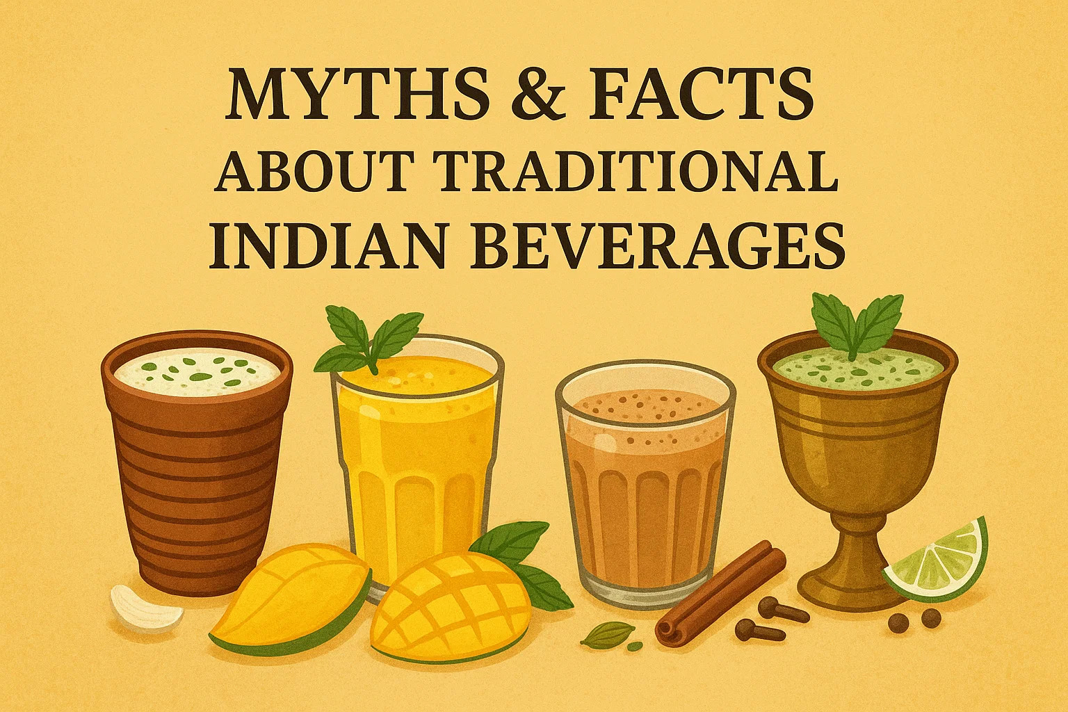 Indian Drinks Myths & Facts | Healthy Traditional indian Beverages